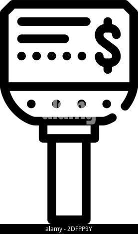 price checker device line icon vector illustration Stock Vector Image ...