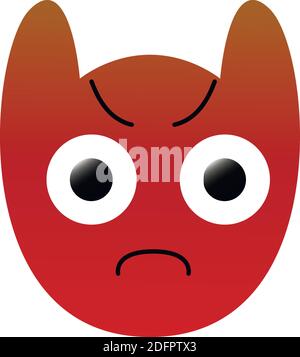 Angry owl, illustration, vector on white background Stock Vector Image ...