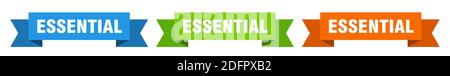 essential ribbon. essential isolated band sign. essential banner Stock ...