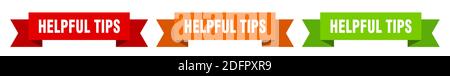 helpful tips ribbon. helpful tips isolated paper banner. sign Stock ...