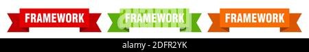framework ribbon. framework paper band banner sign Stock Vector Image & Art - Alamy