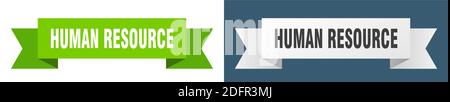 human resource banner template. human resource ribbon label sign Stock ...