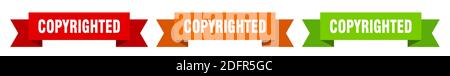 copyright ribbon. copyright isolated paper banner. sign Stock Vector ...
