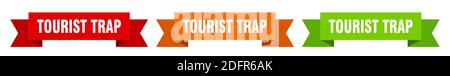 tourist trap banner template. tourist trap ribbon label sign Stock ...