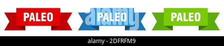 paleo ribbon. paleo isolated paper banner. sign Stock Vector Image ...