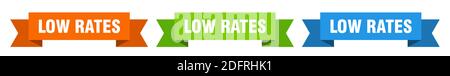low rates banner template. low rates ribbon label sign Stock Vector ...