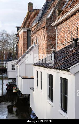 The Hanging Kitchens in the Dutch village Appingedam, built over a ...