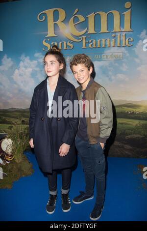 Albane Masson, Maleaume Paquin attend 'Remi Sans Famille' Paris ...