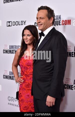 Vince Vaughn and Kyla Vaughn attend the 32nd American Cinematheque ...