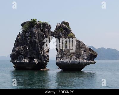 Rock formation and cave in Vietnam Stock Photo - Alamy