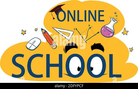 online learning courses Logo template Icon Illustration Brand Identity ...