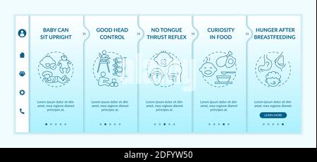 Introducing baby food requirements onboarding mobile app page screen ...