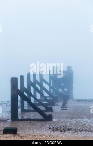 Remnants of Mooring at Gog's Berth on Thames Estuary formerly Used by ...
