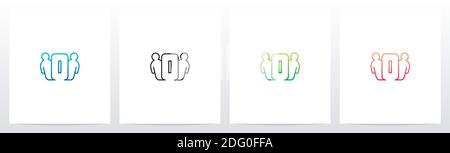 Humans Besides Letter Logo Design X Stock Vector Image & Art - Alamy