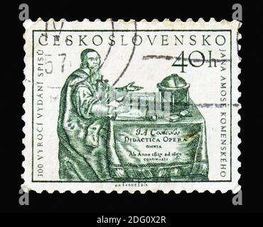 CZECHOSLOVAKIA - CIRCA 1957: a stamp printed in the Czechoslovakia ...
