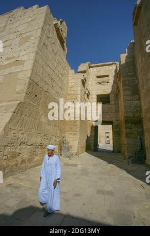 Migdol of the Mortuary Temple of Ramesses III, Medinet Habu, Egypt ...