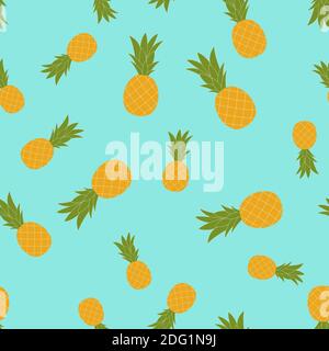 Paneapple Seamless Pattern Background. Illustration Stock Photo - Alamy