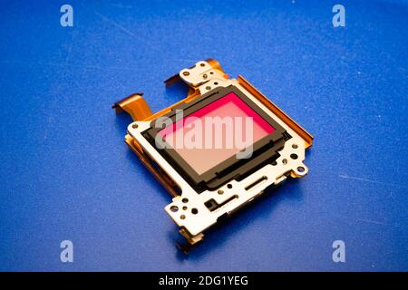 Camera sensor. cmos ccd full frame camera sensor Stock Photo - Alamy