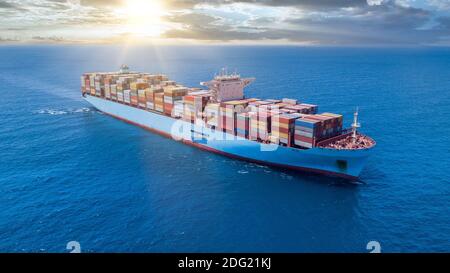 The Fully Loaded Ultra-Large Container Ship, SAJIR, (Renamed BRUSSELS ...