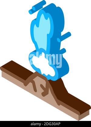 recycling water saving isometric icon vector. recycling water saving ...