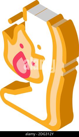 burning pain legs color icon vector illustration Stock Vector Image ...