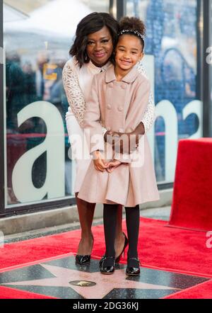 Viola Davis attends the Hollywood Walk of Fame ceremony honoring ...
