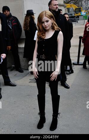 Ellie Bamber attending the Chanel Haute Couture Fall Winter 2018/2019 ...