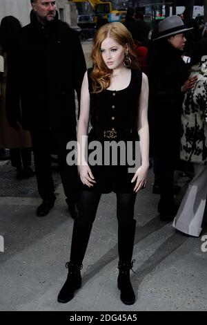 Ellie Bamber attending the Chanel Haute Couture Fall Winter 2018/2019 ...