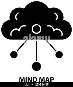 Mind map symbol, brainstorming sign, smart mind icon, brain research ...