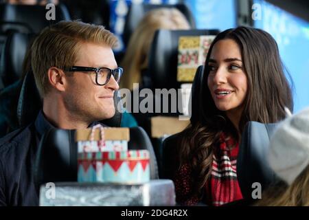 DASHING HOME FOR CHRISTMAS, from left: Paniz Zade, Adrian Spencer ...