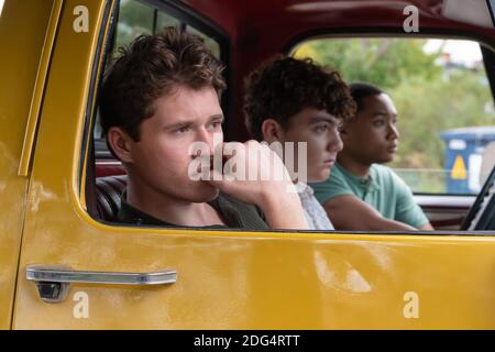 THE HARDY BOYS, from left: Cristian Perri, Adam Swain, Krista Nazaire ...