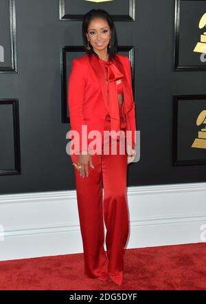 LOS ANGELES - FEBRUARY 12: Mya arrives at the 59th Annual Grammy Awards ...