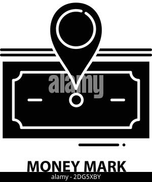 Banknote dollar stamp. Currency financial cash, stamp imprint dollar ...
