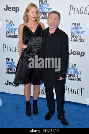Tim Roth, Nikki Butler attend the 2017 Film Independent Spirit Awards ...