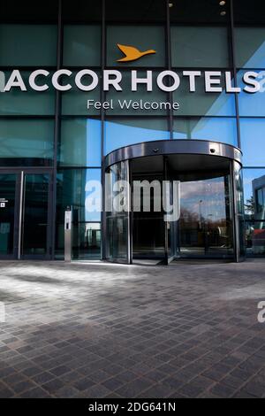 Illustration of Accor Hotels building in Issy les moulineaux, France on ...
