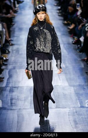 A model walks on the runway at the Dior fashion show during Fall/Winter ...