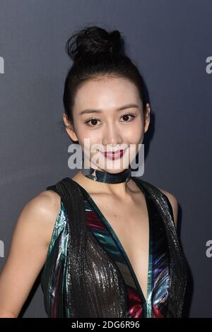 Angel Wang Ou attending the Leonard show during Paris Fashion Week ...