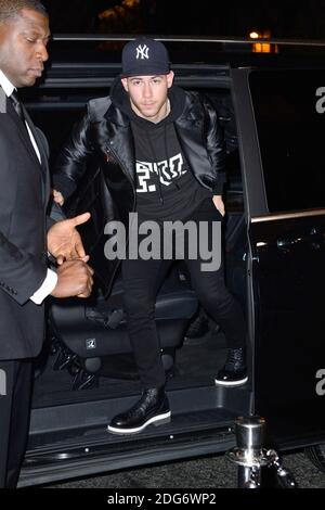 Nick Jonas attending the Fenty Puma by Rihanna show during Paris ...