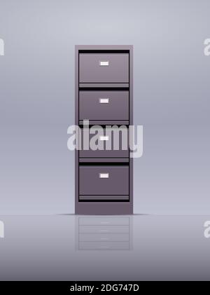 office wall of filing cabinet document data archive storage folders for ...