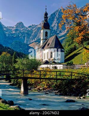 Church in Ramsau, Germany Stock Photo - Alamy