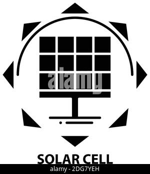 Photovoltaic solar panel icon. Editable vector Stock Vector Image & Art ...