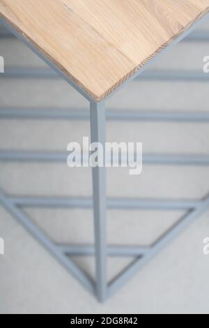 Stylish metal stand Stock Photo - Alamy