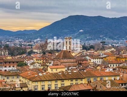 Aerial View Historic Center of Lucca, Italy Stock Photo - Alamy