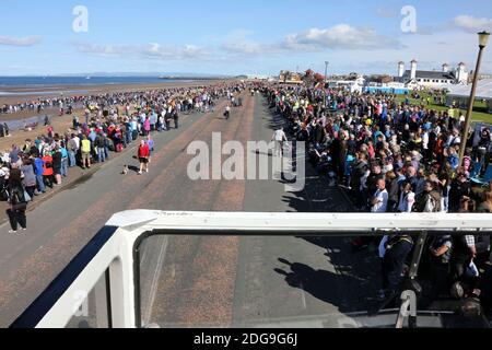 Ayr Scotland UK. 5th September 2025. The RAF Falcons parachute display ...