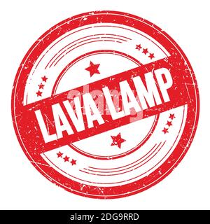 LAVA LAMP text on red grungy rectangle stamp sign Stock Photo - Alamy