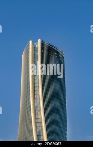 Milan, Italy Generali Tower in CityLife suffered a partial collapse of ...