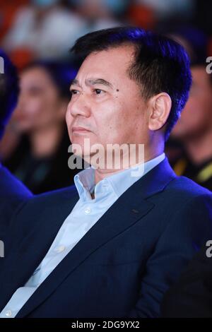 Zhang Jindong, Chairman of Suning Commerce Group Co Ltd., speaks during ...