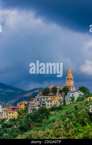 Italy, Liguria, Legnaro village in the hinterland of the town of ...