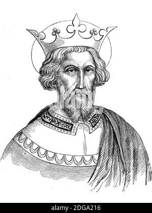 Charlemagne, Charles the Great or Carolus Magnus, 747-814, King of the ...