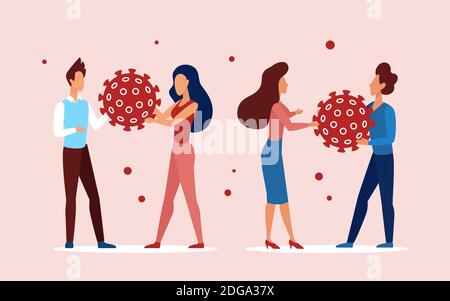 Social Distancing - Stop the Spread of Coronavirus - Icon as EPS 10 ...